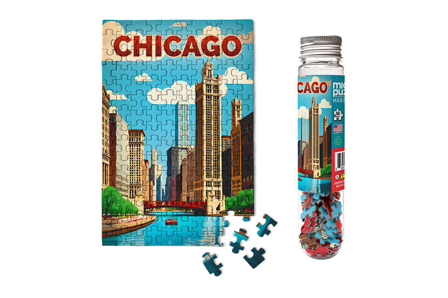 Chicago Travel Poster — MicroPuzzles